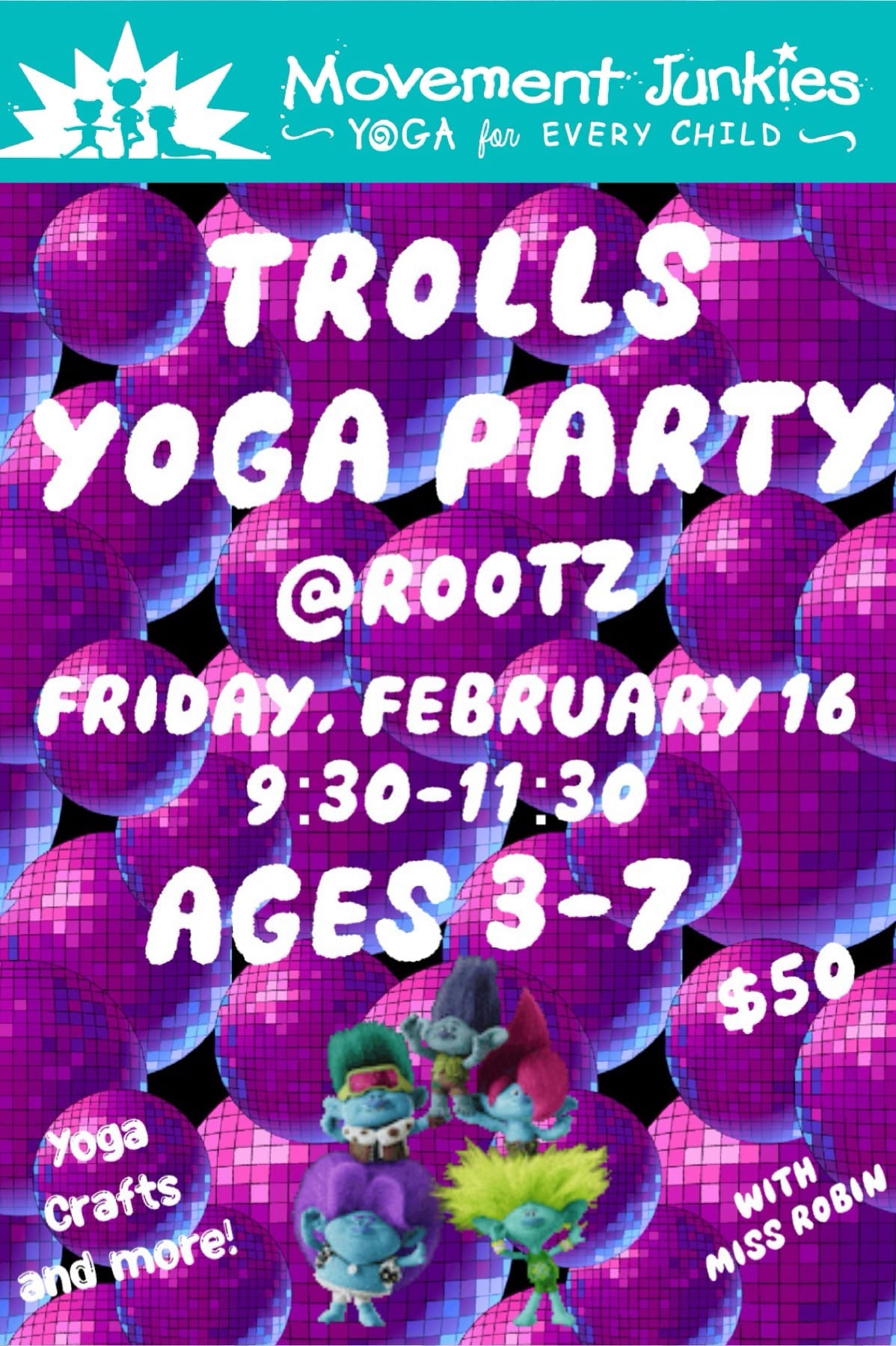 TrollsYogaParty – Yoga for Kids